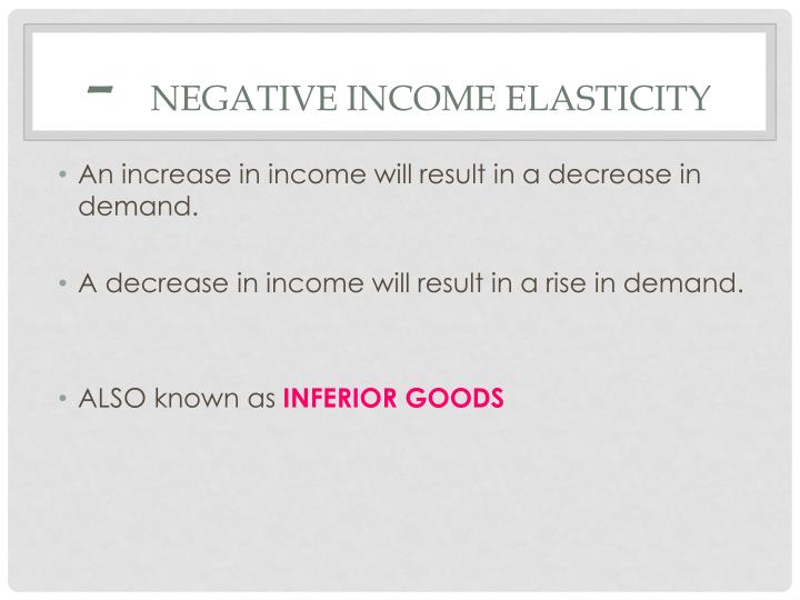 PPT - Income elasticity of demand PowerPoint Presentation - ID:2749069