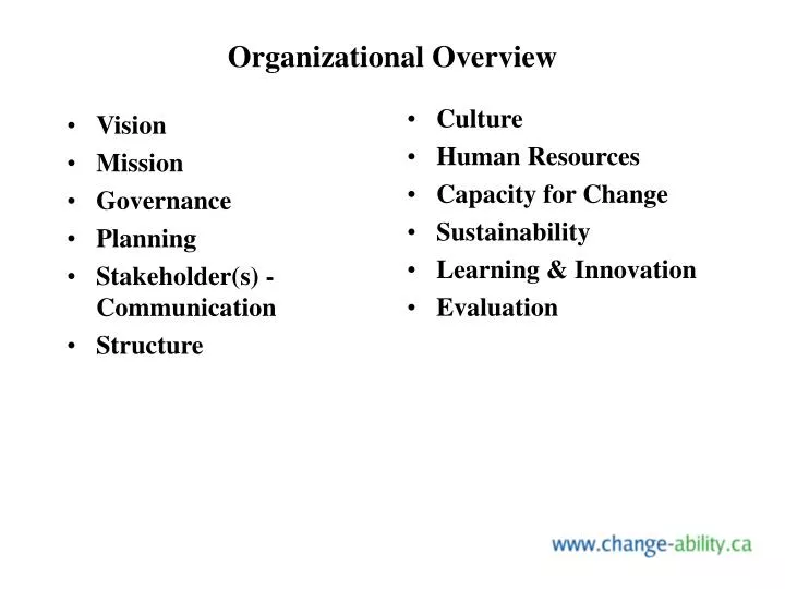 PPT - Organizational Overview PowerPoint Presentation, free download ...