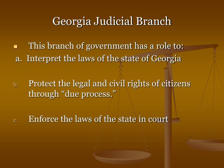 PPT - Judicial Branch of the Georgia State Government PowerPoint ...