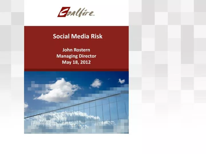 PPT - Social Media Risk PowerPoint Presentation, free download - ID:2749292