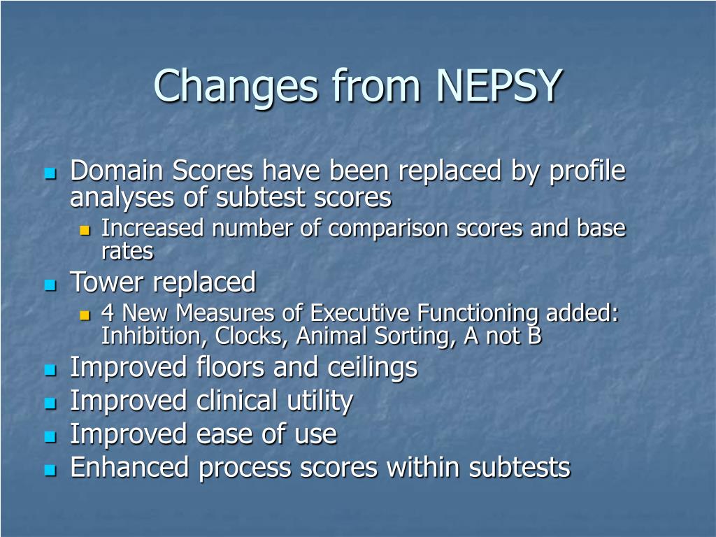PPT - NEPSY-II Overview PowerPoint Presentation, free download - ID:2749475 PPT - NEPSY-II Overview PowerPoint Presentation, free download - ID:2749475