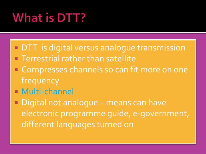 PPT - Digital Terrestrial Television PowerPoint Presentation - ID:2749928