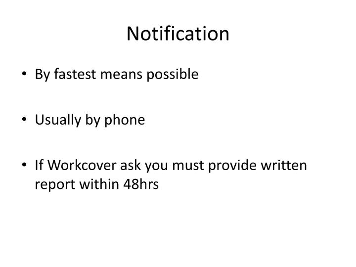 PPT - Notifiable Incidents PowerPoint Presentation - ID:2750033