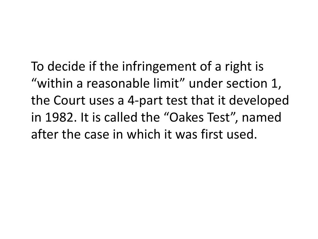PPT - The Canadian Charter of Rights and Freedoms PowerPoint ...