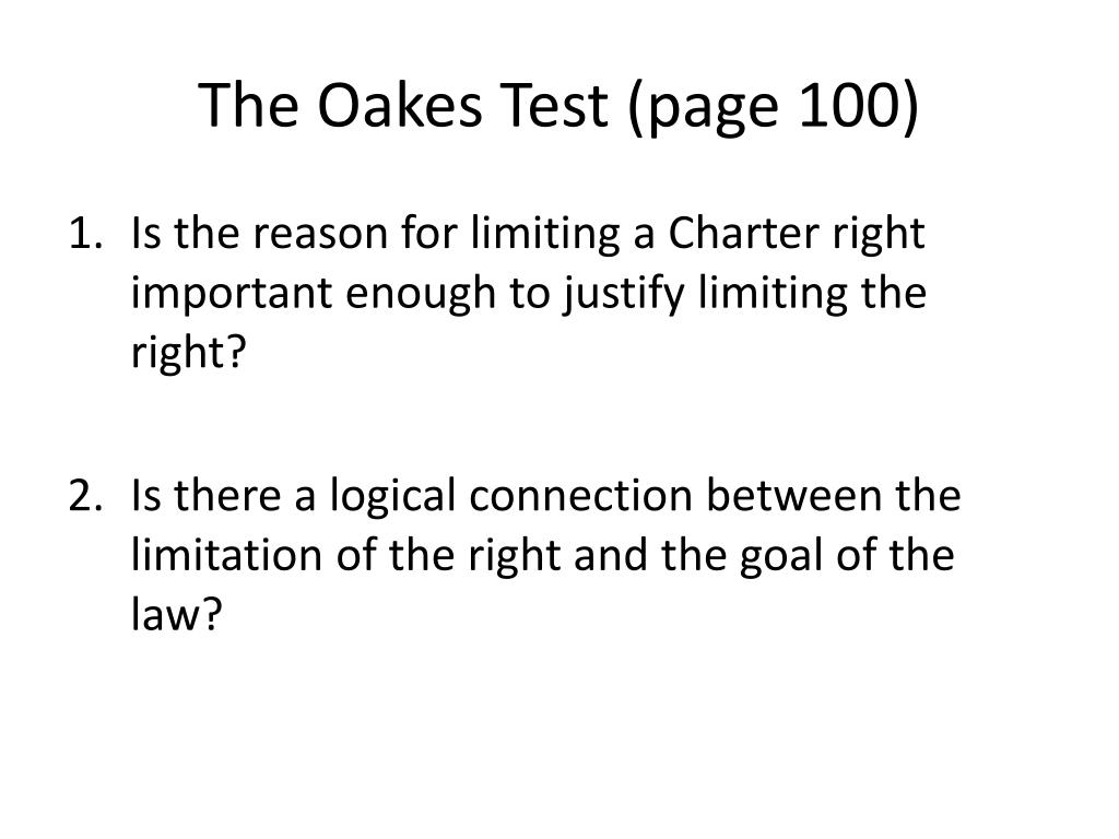 PPT - The Canadian Charter of Rights and Freedoms PowerPoint ...