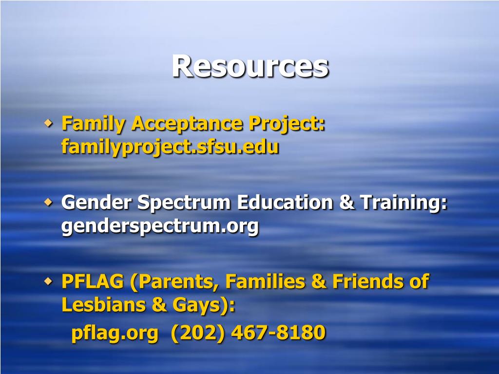 PPT - Accepting the Process of Acceptance: Bridging LGBTQ Youth & Their ...