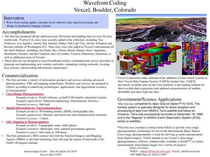 PPT - Wavefront Coding Vexcel, Boulder, Colorado PowerPoint ...