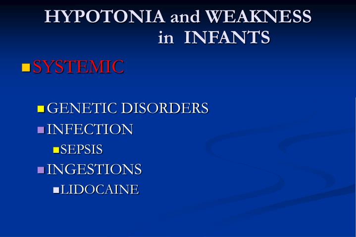 PPT - Hypotonia in Children PowerPoint Presentation - ID:2750699