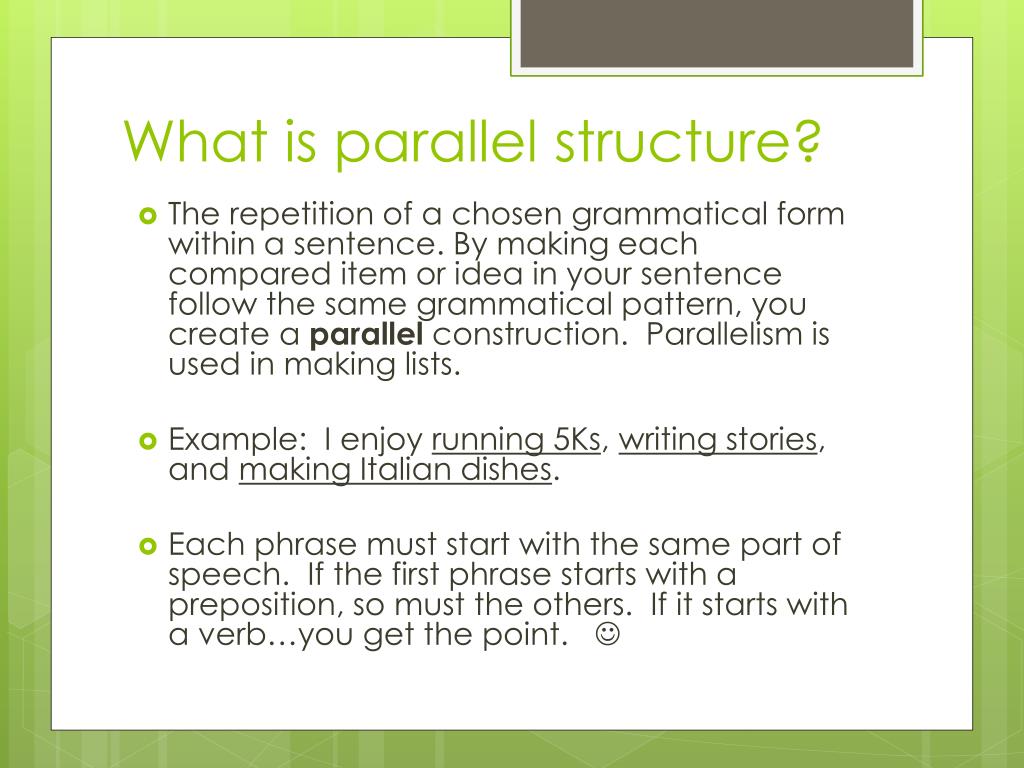 Parallel Structure Definition Virtfb