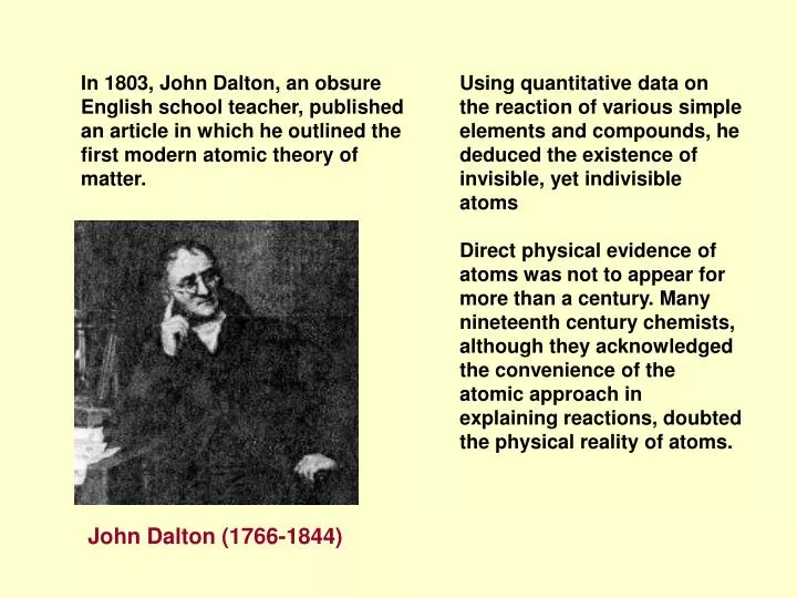PPT - John Dalton (1766-1844) PowerPoint Presentation, free download ...