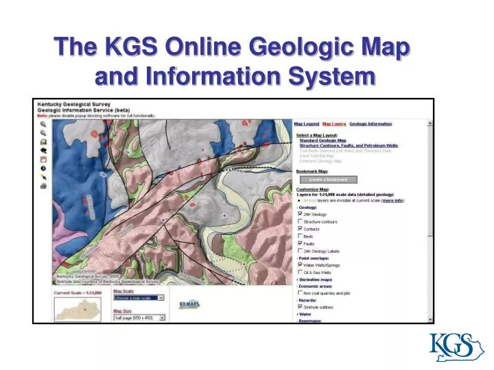 PPT - The KGS Online Geologic Map and Information System PowerPoint ...
