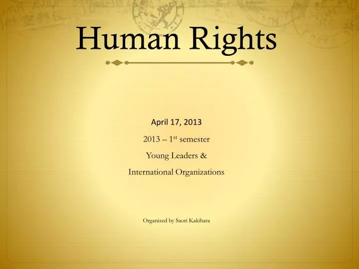 PPT - Human Rights PowerPoint Presentation, free download - ID:2752130