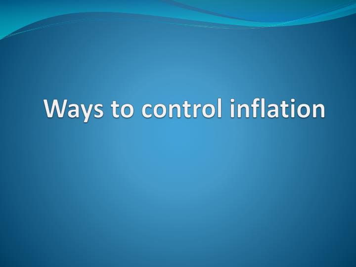 PPT - Inflation PowerPoint Presentation - ID:2752200