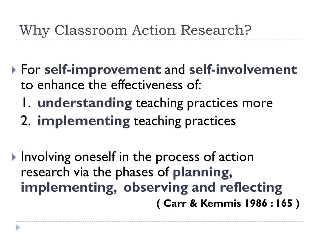 PPT - Cultivating Classroom Action Research for Teacher Development in ...