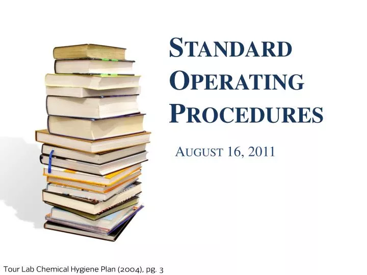 PPT - Standard Operating Procedures PowerPoint Presentation, free ...