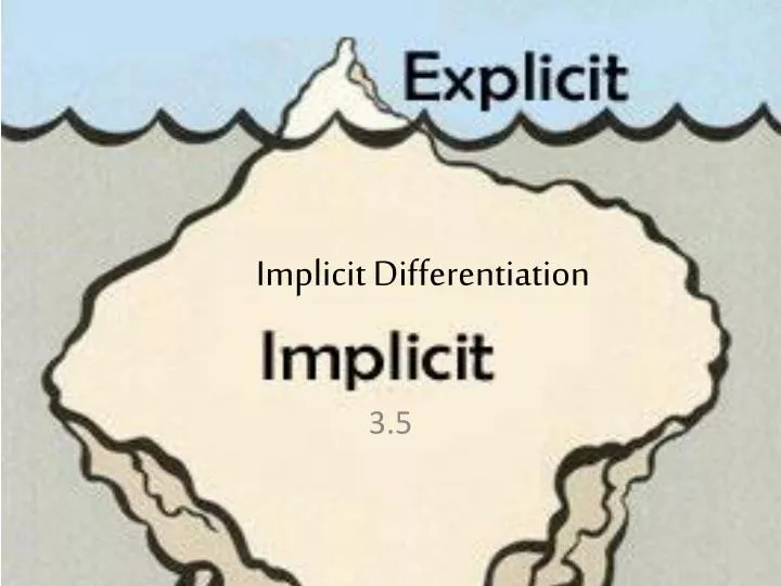 Ppt Section 25 Implicit Differentiation Powerpoint Ppt Section 25 Implicit Differentiation Powerpoint