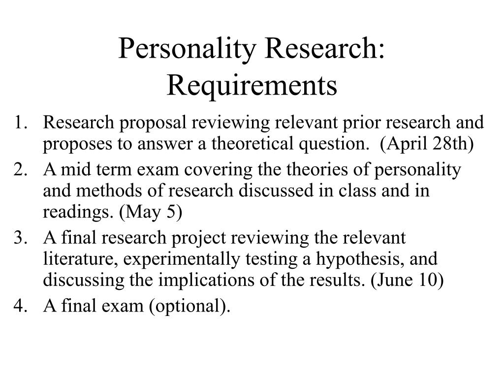 PPT - Understanding Personality Research: Insights & Frameworks for ...