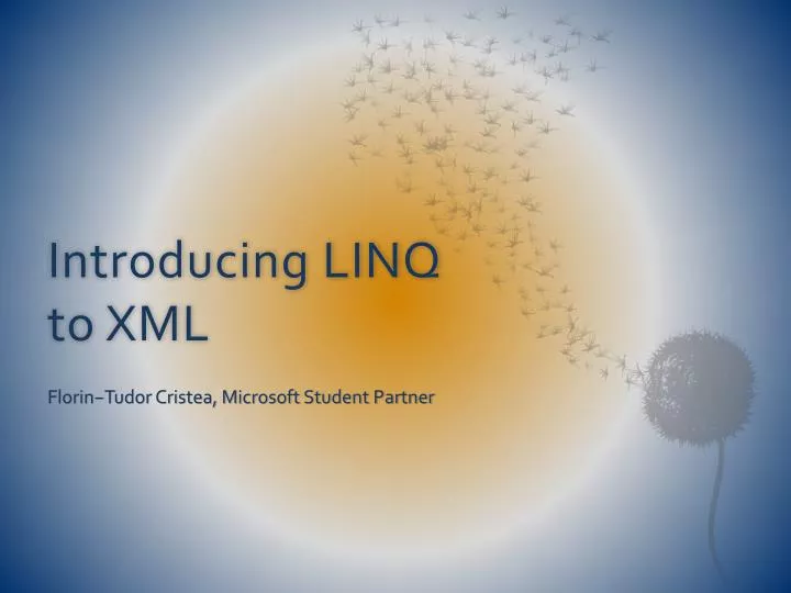 Ppt Introducing Linq To Xml Powerpoint Presentation Free Download Id2753182 