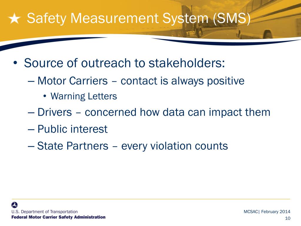 PPT - Motor Carrier Safety Advisory Council February 12, 2014 ...