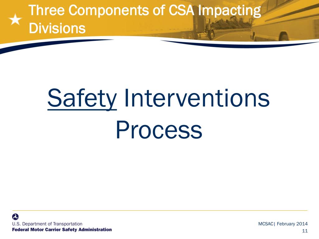 PPT - Enhancing CSA Implementation for Motor Carrier Safety PowerPoint ...