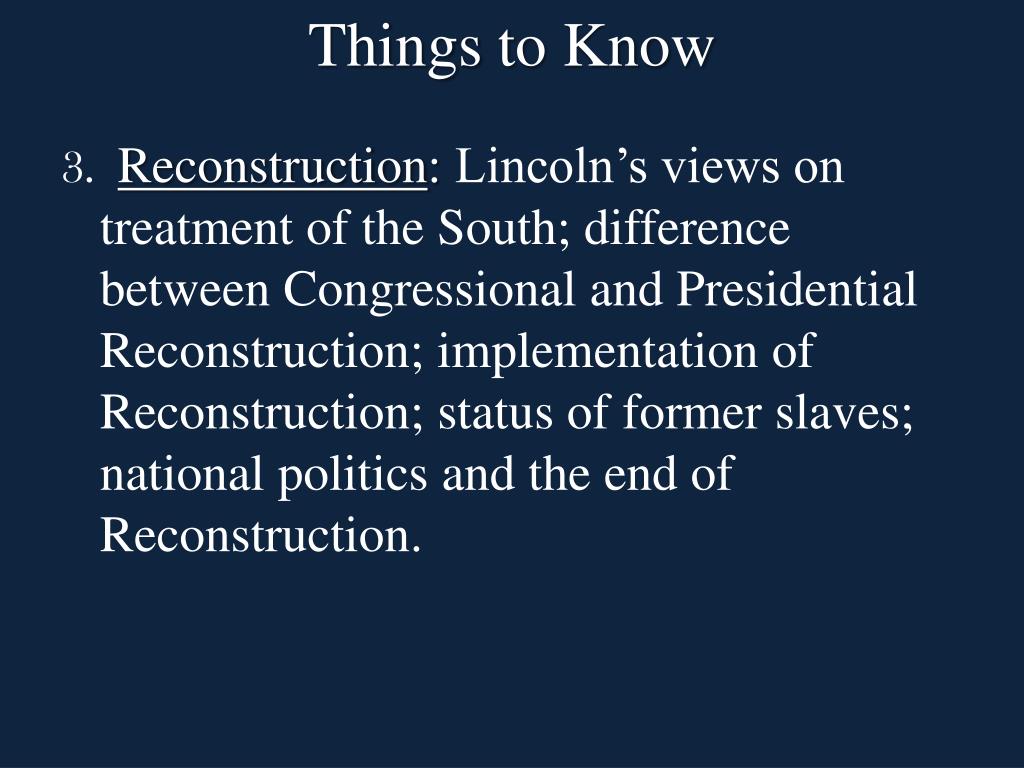 PPT - Unit 7 Civil War and Reconstruction 1860-1877 PowerPoint ...