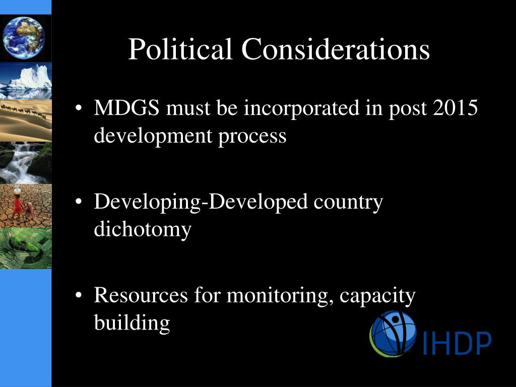 PPT - Science of the MDGs and Global Sustainability: Identifying Future ...