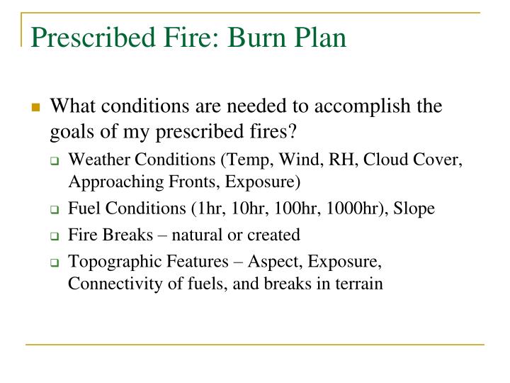 PPT - Prescribed Fire: A Tool For Ecosystem Management PowerPoint ...