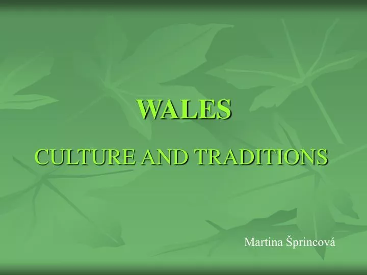 PPT - WALES PowerPoint Presentation, free download - ID:2754355