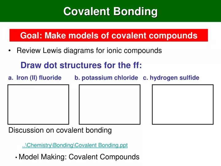 PPT - Covalent Bonding PowerPoint Presentation, free download - ID:2754419