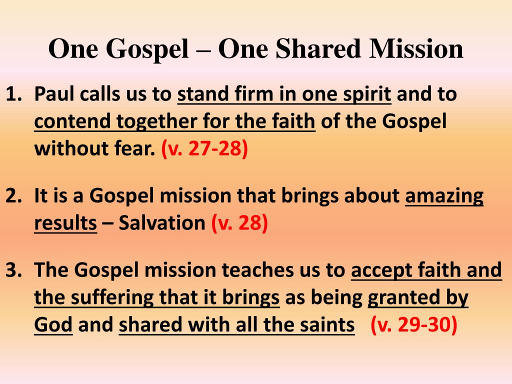 PPT - Gospel Partnerships: Many Lives, One Mission PowerPoint ...