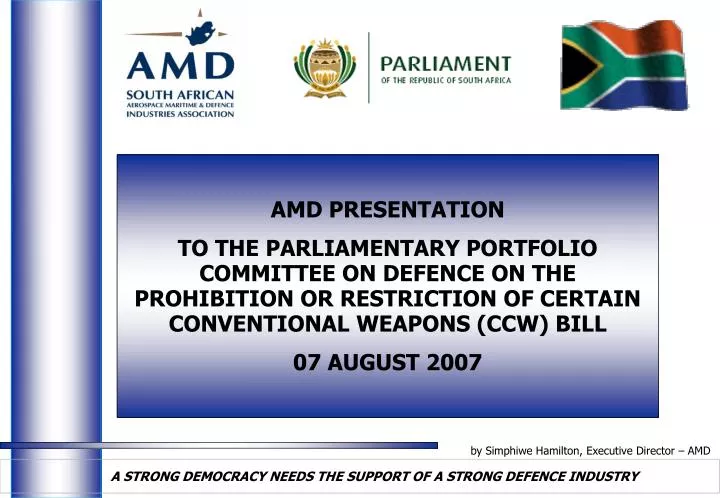 PPT - by Simphiwe Hamilton, Executive Director – AMD PowerPoint ...