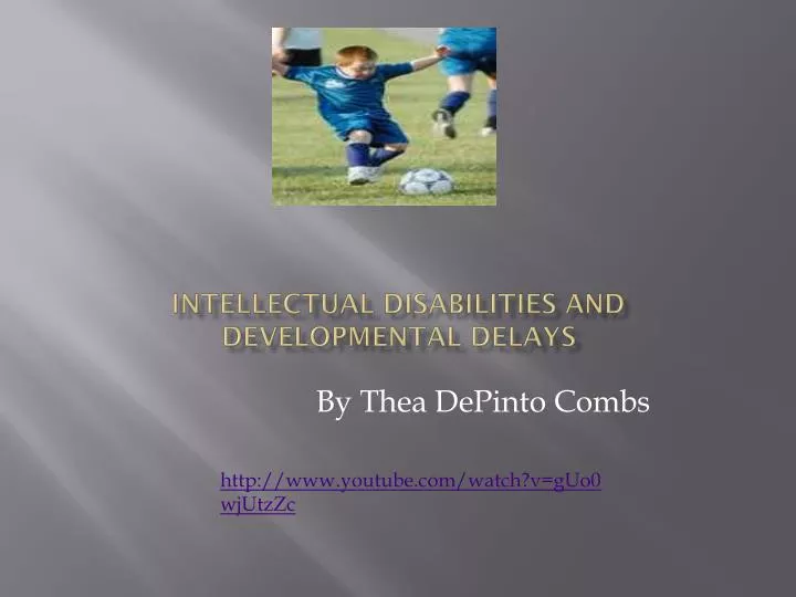 PPT - Intellectual Disabilities and Developmental Delays PowerPoint ...