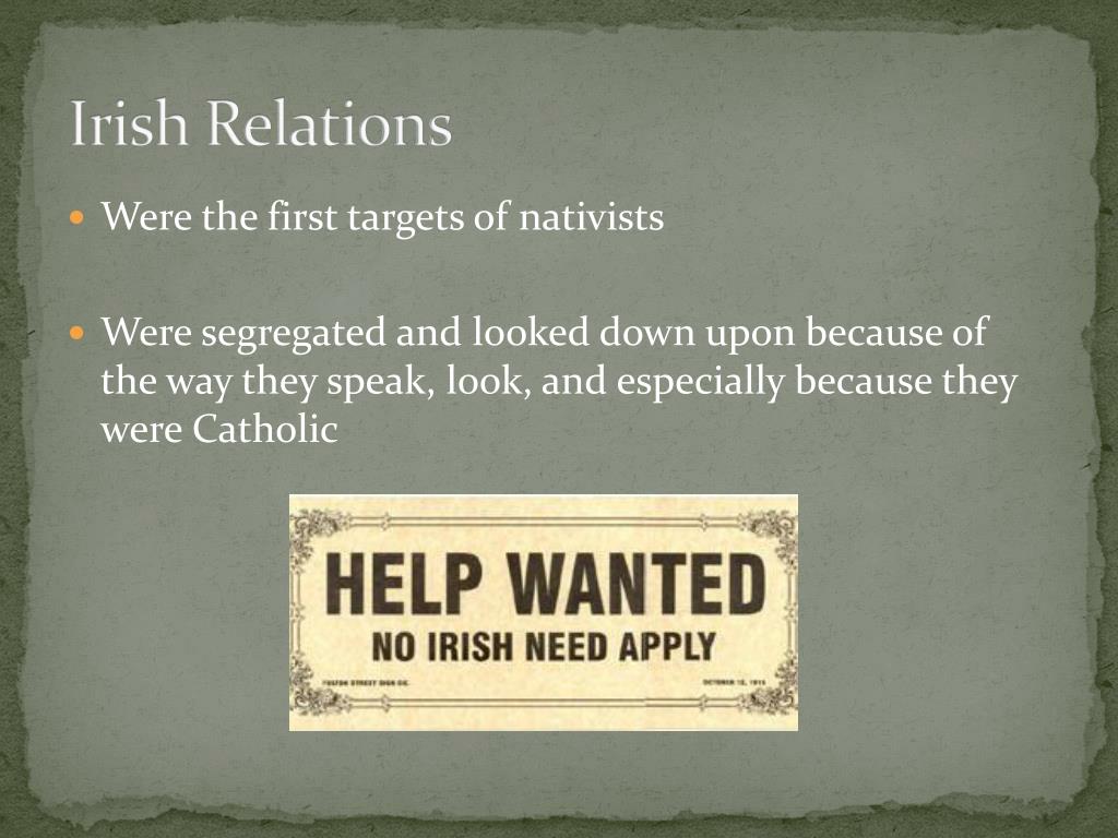PPT - Immigration in the Pre-Civil War Period PowerPoint Presentation ...
