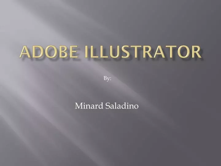 PPT - Adobe Illustrator PowerPoint Presentation, free download - ID:2755243
