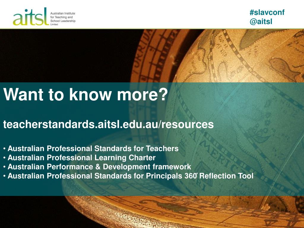 PPT - Australian Professional Standards for Teachers PowerPoint ...