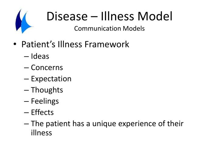 PPT - Disease – Illness Model Communication Models PowerPoint ...