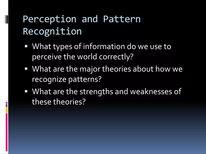 PPT - Perception and Pattern Recognition PowerPoint Presentation, free download - ID:2755995