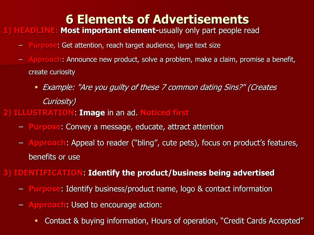 Ppt Explain Elements Of Advertising Powerpoint Presentation Free