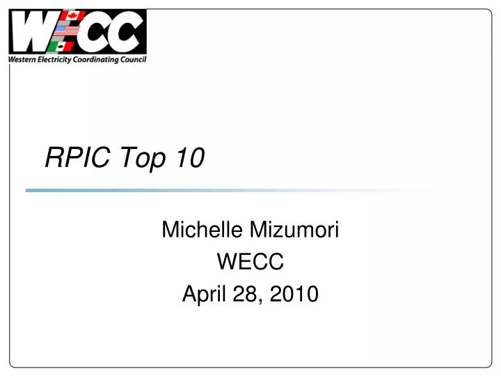 PPT - RPIC Top 10 PowerPoint Presentation, free download - ID:2756884