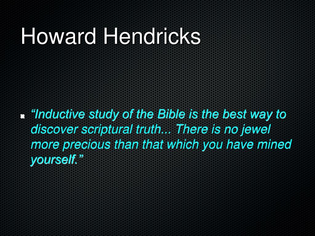 PPT - Dive Deeper: Inductive Bible Study Method PowerPoint Presentation ...