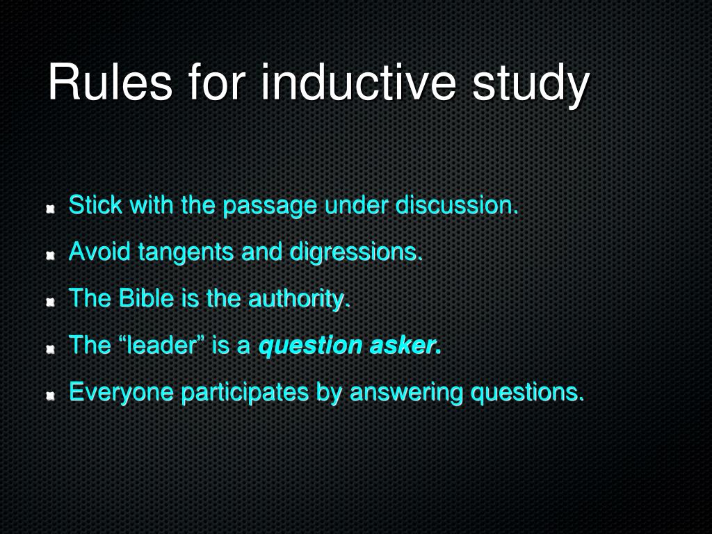 PPT - Dive Deeper: Inductive Bible Study Method PowerPoint Presentation ...
