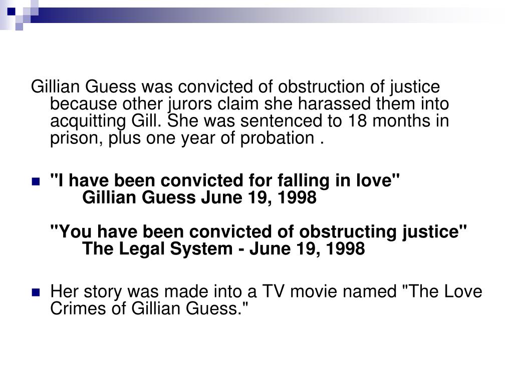 PPT - Gillian Guess: Juror in Vancouver murder trial PowerPoint ...