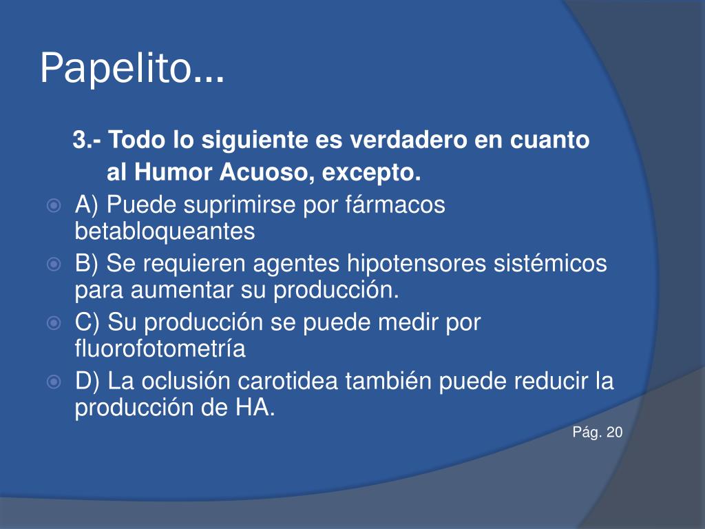 PPT - Fisiología del humor acuoso PowerPoint Presentation, free ...