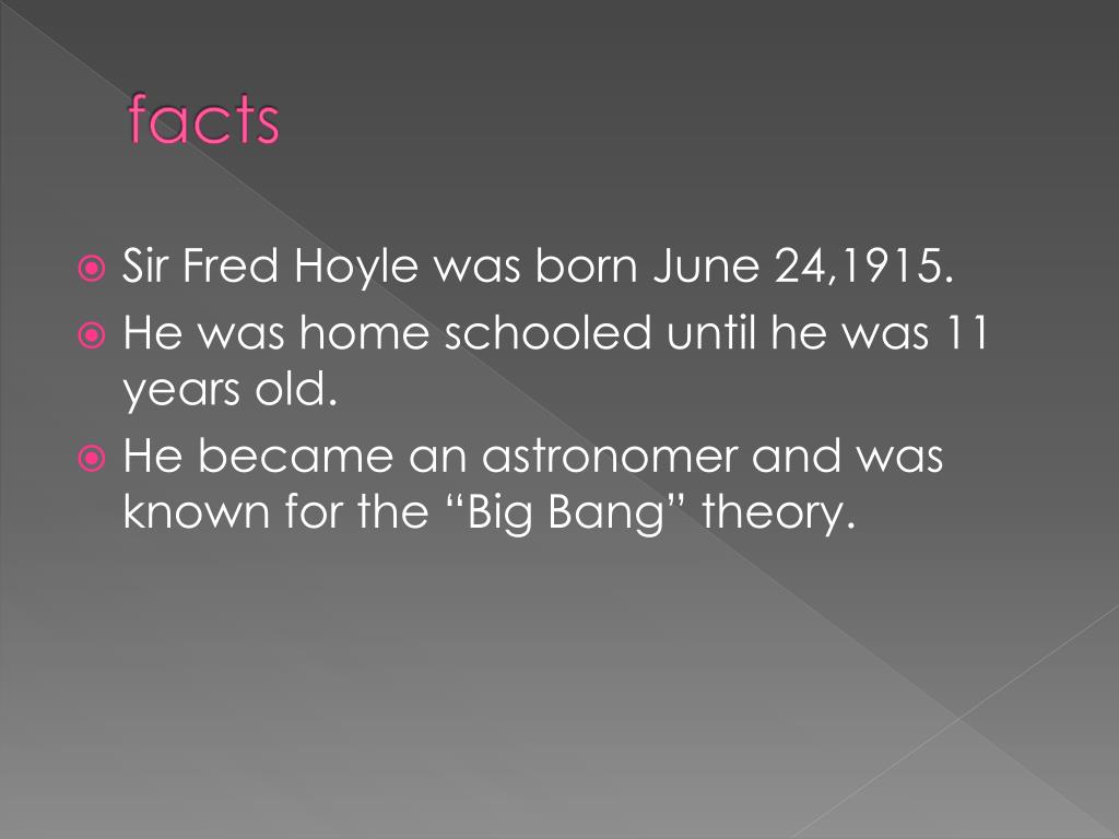 Ppt Sir Fred Hoyle Powerpoint Presentation Free Download Id 2757791