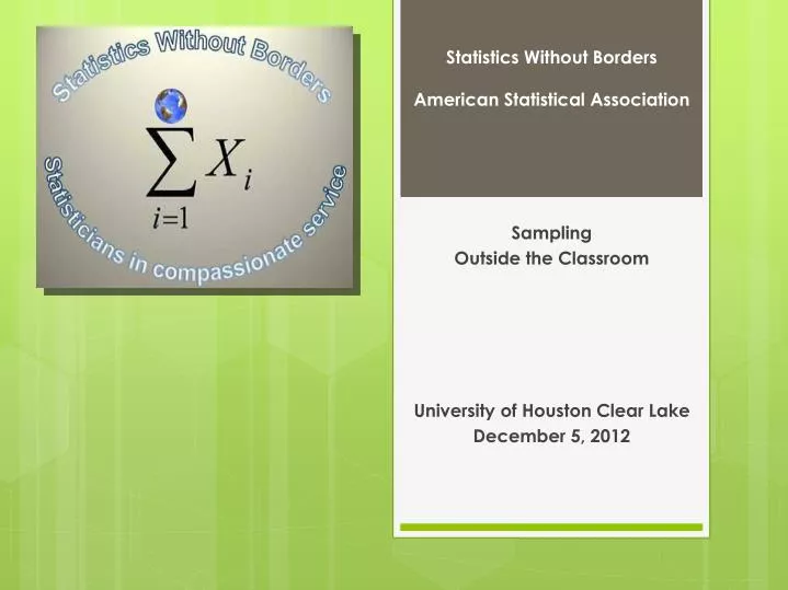 PPT - Statistics Without Borders American Statistical Association ...
