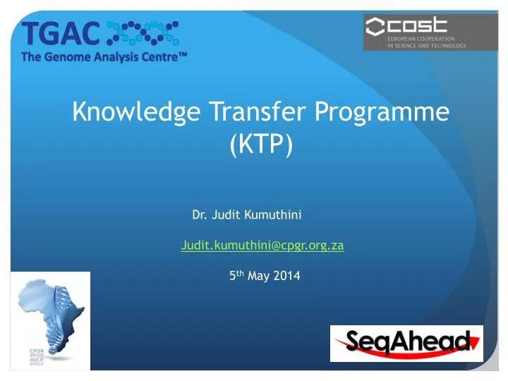 PPT - Knowledge Transfer Programme (KTP) PowerPoint Presentation, free download - ID:2758445