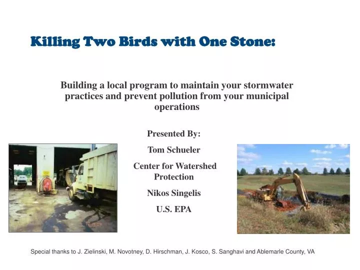 PPT - Killing Two Birds with One Stone: PowerPoint Presentation, free ...
