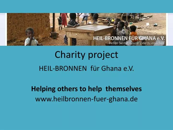 PPT - Charity project PowerPoint Presentation, free download - ID:2758776