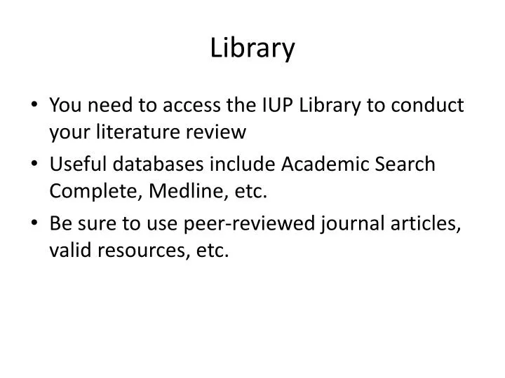 PPT - Library PowerPoint Presentation, free download - ID:2759334