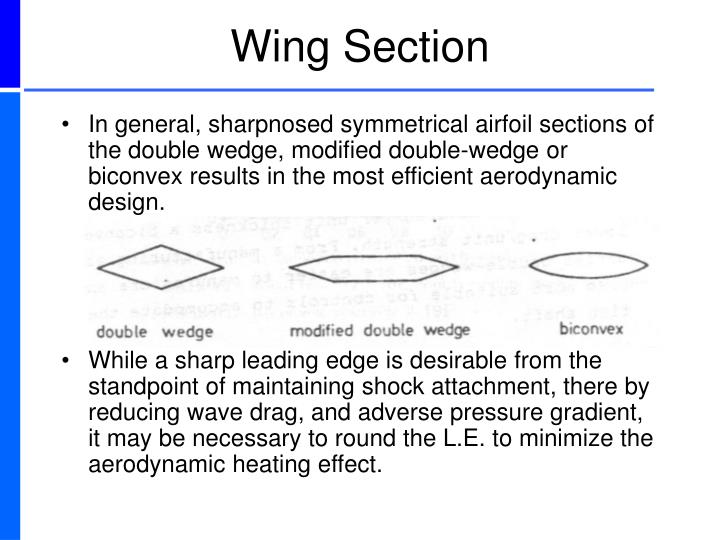 Double wedge airfoil - harmonyopec